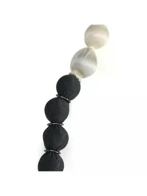 Y’s Silk-covered Bead Necklace