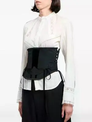ANN DEMEULEMEESTER Gabardine Corset