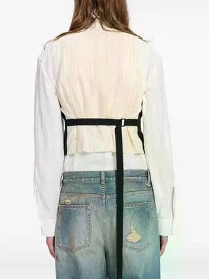 ANN DEMEULEMEESTER Gabardine Wool Waistcoat