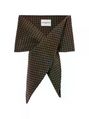 Claudie Pierlot Double-sided Check Scarf - Brown