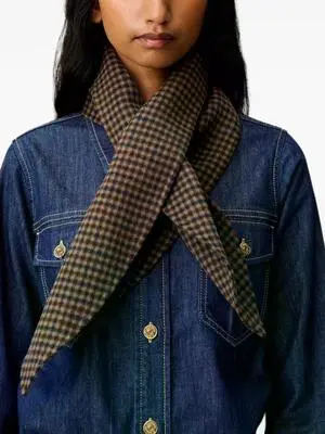 Claudie Pierlot Double-sided Check Scarf
