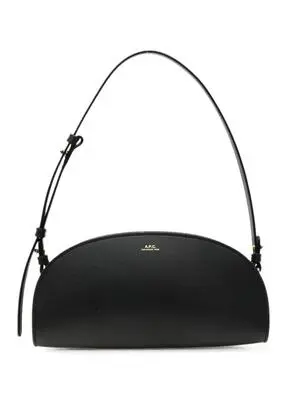 A.p.c. Demi-lune Shoulder Bag - Black