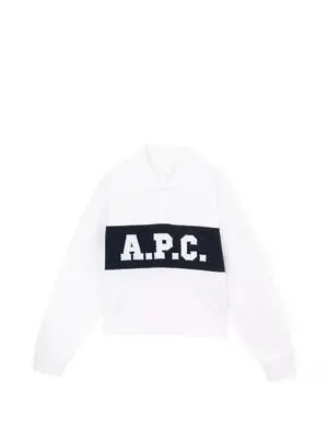 A.p.c. Logo-embroidered Polo Shirt - White