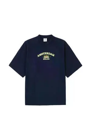 Vetements Graphic-print Oversized T-shirt - Blue