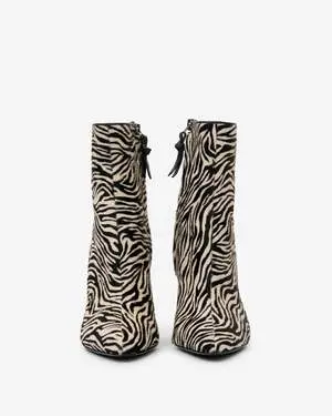 Isabel Marant Étoile Jany Low Ankle Boots - Zebra