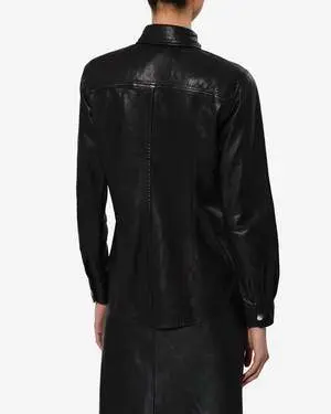 Isabel Marant Étoile Valdy Leather Shirt