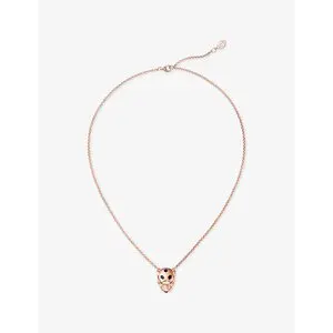 Cartier Panthère De 18ct Onyx And Tsavorite Necklace - Rose Gold