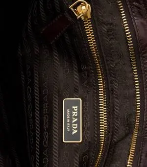 Prada Extra Large Leather Bonnie Shoulder Bag