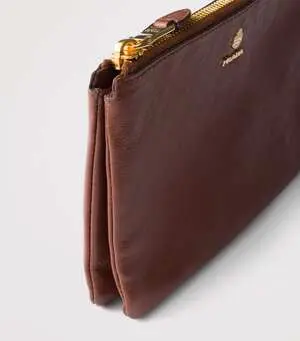 Prada Leather Logo Pouch