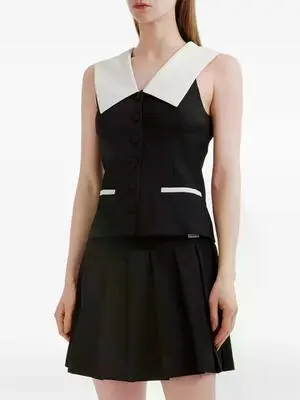 KIMHEKIM Malevich Sailor-collar Button-front Vest