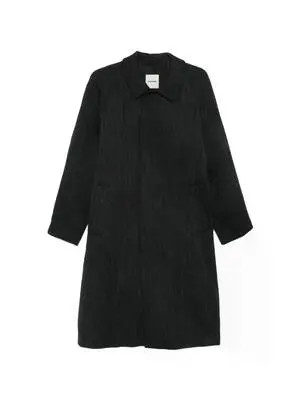 Sandro Oversize Wing-collar Overcoat - Grey