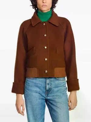 Sandro Button-up Wool-blend Jacket