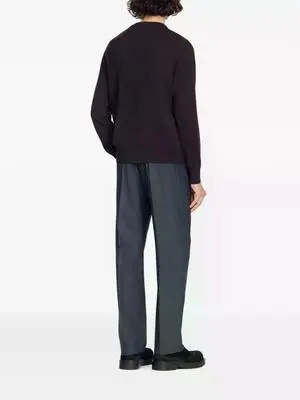 Sandro Round-collar Long-sleeve Sweater