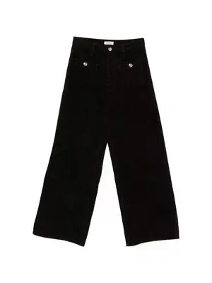 Sandro Corduroy Wide-leg Trousers