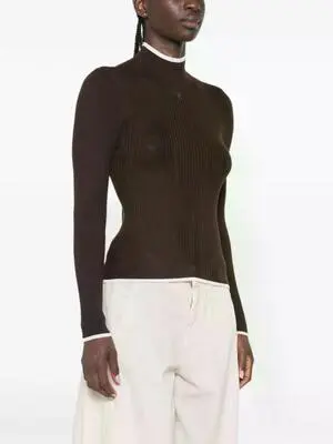 Sandro Ribbed-knit High-neck Sweater