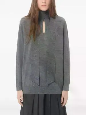 Valentino Garavani Scarf-detail Vlogo Sweater