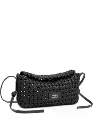 Bimba Y Lola Plaited-leather Mini Crossbody Bag