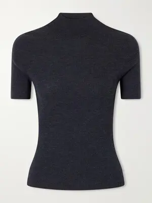 Theory Leenda Ribbed Merino Wool Turtleneck Sweater