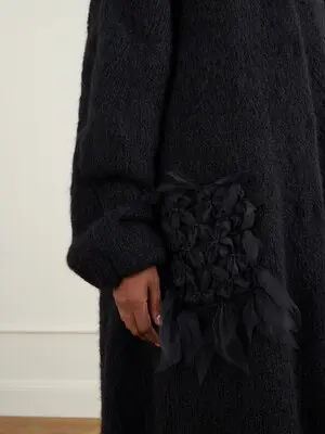 PAULINE DUJANCOURT Annie Chiffon-trimmed Alpaca-blend Coat