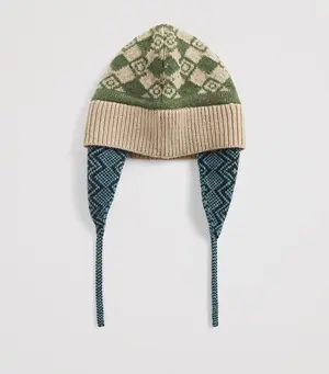 Dries Van Noten Wool Jacquard Hat - Gold