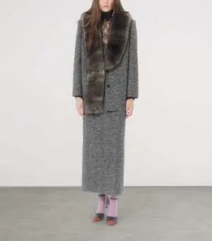 Valentino Garavani Wool-blend Midi Skirt