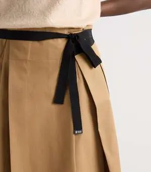 Prada Gabardine Pleated Skirt