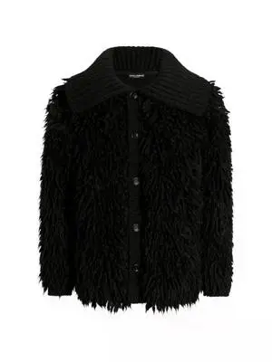Dolce & Gabbana Fur-effect Knit Cardigan