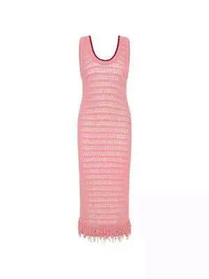 The Upside Bahia Helena Fringed Midi Dress