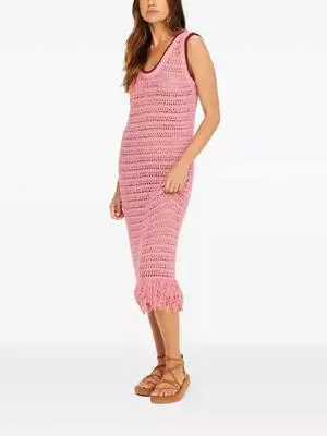 The Upside Bahia Helena Fringed Midi Dress