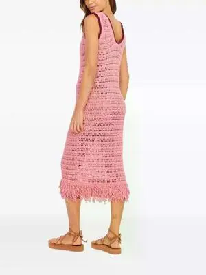 The Upside Bahia Helena Fringed Midi Dress