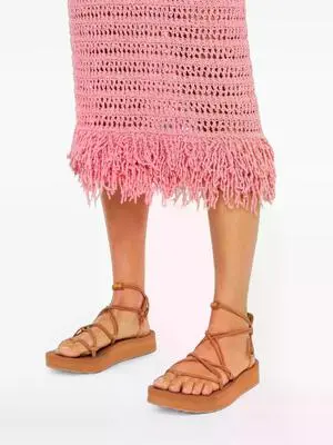 The Upside Bahia Helena Fringed Midi Dress