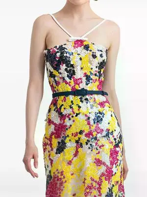 GEMY MAALOUF Sequin-embellished Corset Top