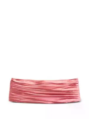 Valentino Garavani Cady Ruched Belt - Pink