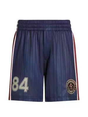 Dolce & Gabbana Striped Jersey Bermuda Shorts - Blue