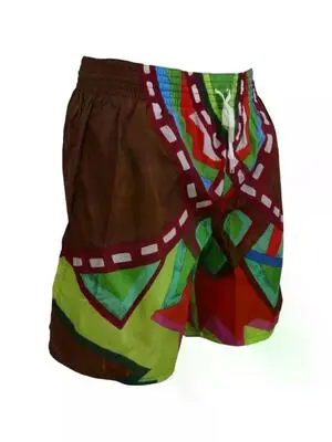 Dsquared2 Geometric-print Drawstring Swim Shorts