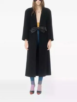 Valentino Garavani Bow-belted Coat - Black