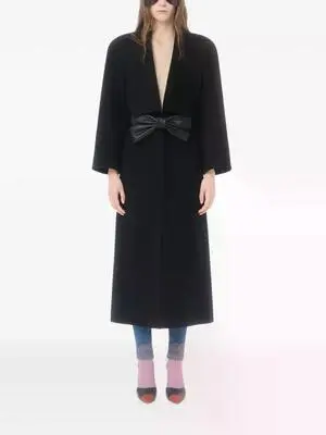 Valentino Garavani Bow-belted Coat - Black