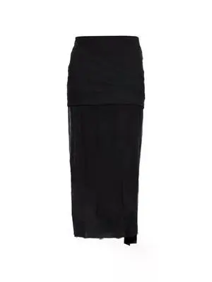 Valentino Garavani Lace-trim Maxi Skirt - Black