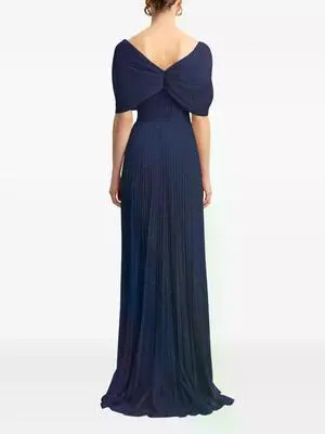 GEMY MAALOUF Asymmetrical Pleated Gown