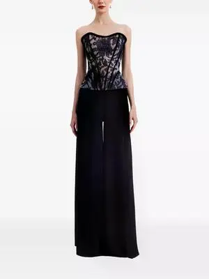 GEMY MAALOUF Floral-lace Strapless Corset