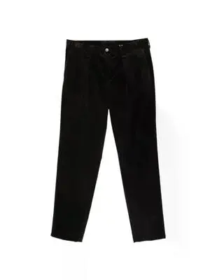 PROFUOMO Pleated Corduroy Trousers - Black