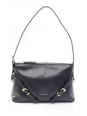 Givenchy 2020-2026 Mini Leather Voyou Crossbody Bag - Black