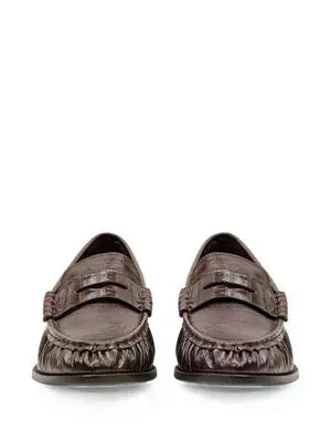 Jeffrey Campbell Stallone Crocodile-effect Loafers