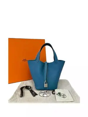 Hermès 2015 Clemence Picotin Lock 18 Handbag