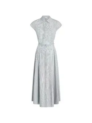 Adam Lippes Palmer Striped Maxi Shirtdress