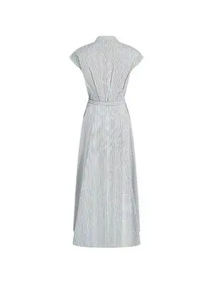 Adam Lippes Palmer Striped Maxi Shirtdress
