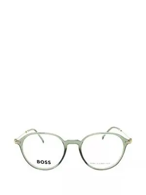 BOSS Round-frame Glasses - Green