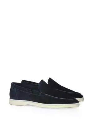 AURELIEN Yacht Suede Loafers - Blue