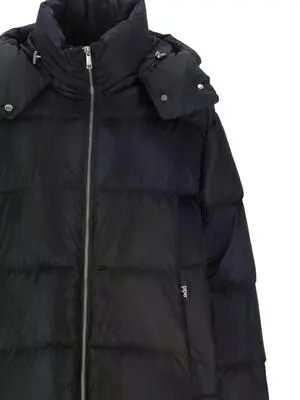 Add Quilted Hooded Coat