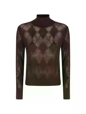 BALLANTYNE Argyle Knit Sweater